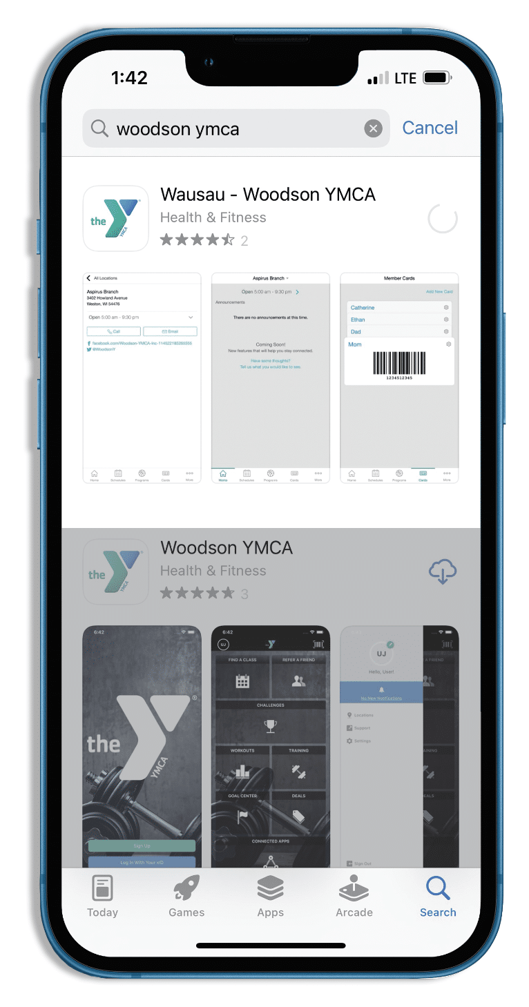 Mobile App - Woodson YMCA